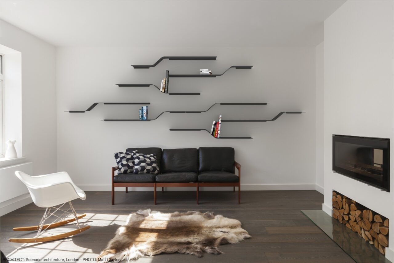 Modular wall shelves design in metal - endless possibilities - Vidame ...